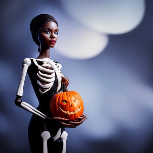 Skeleton Barbie - AI Generated Artwork - NightCafe Creator