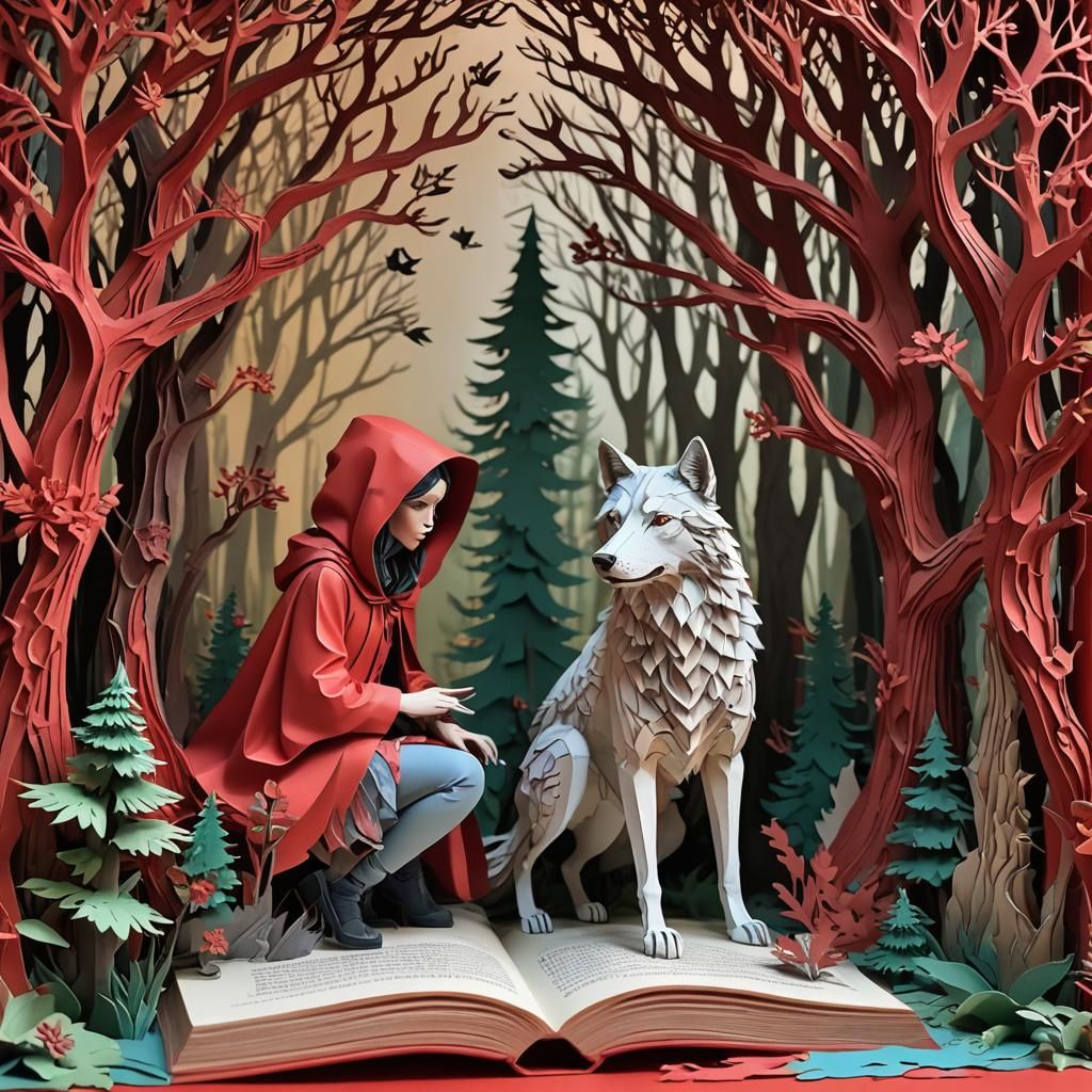 Little Red Riding Hood - AI Generated Artwork - NightCafe Creator