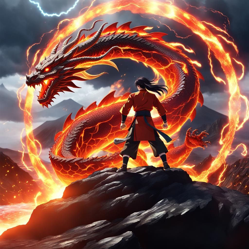 Warrior of Fire #2 - AI Generated Artwork - NightCafe Creator