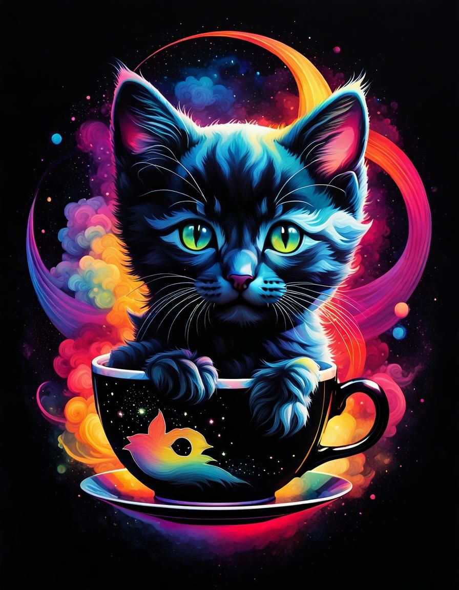 Chill Kitty - AI Generated Artwork - NightCafe Creator