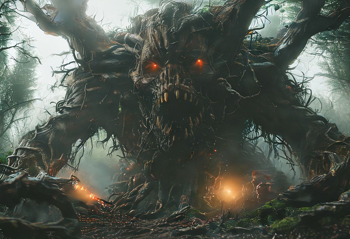 Evil Tree- Game challenge entry - NightCafe