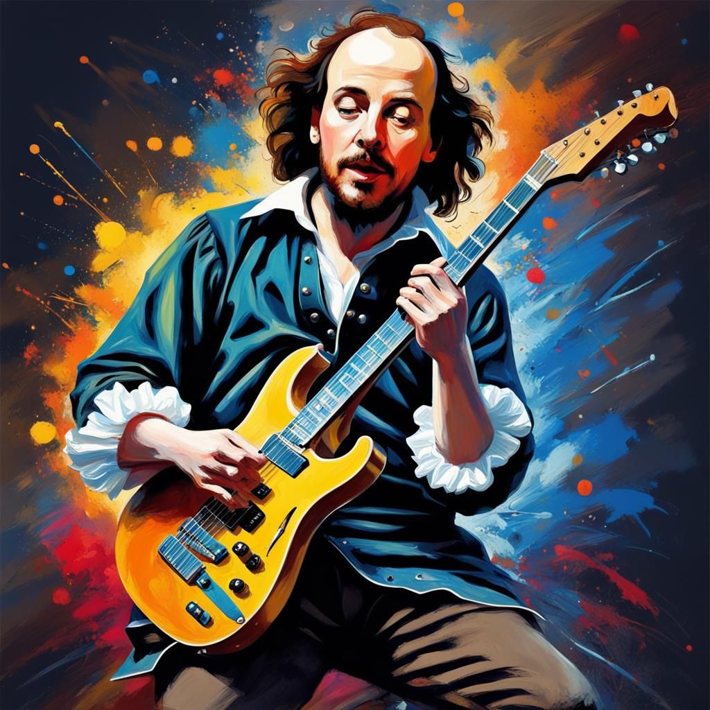 William Shakespeare Rocking - AI Generated Artwork - NightCafe Creator