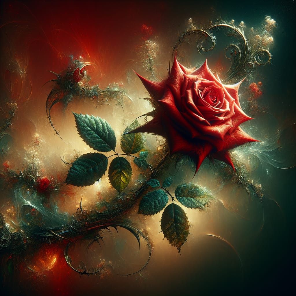 mystery rose - AI Generated Artwork - NightCafe Creator