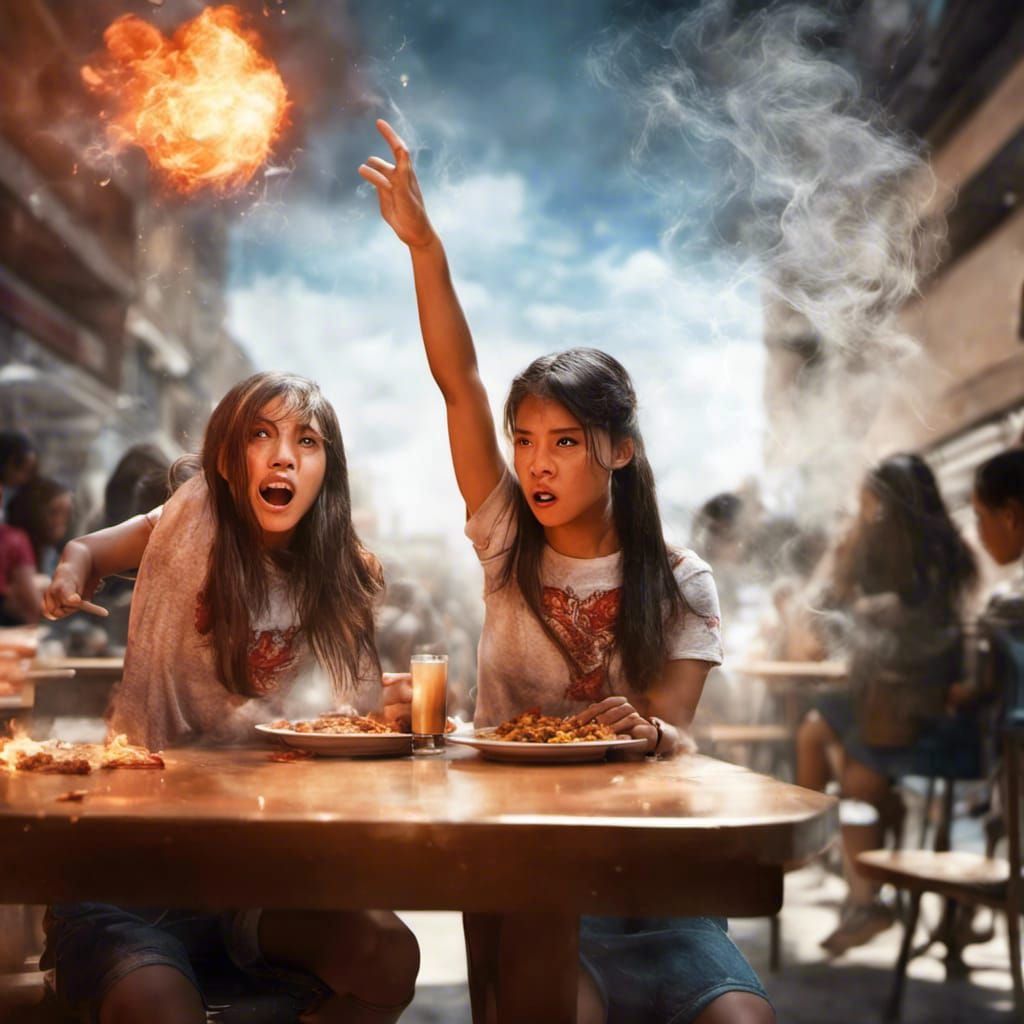 Althea Discovers the Power of Pyrokinesis - AI Generated Artwork ...