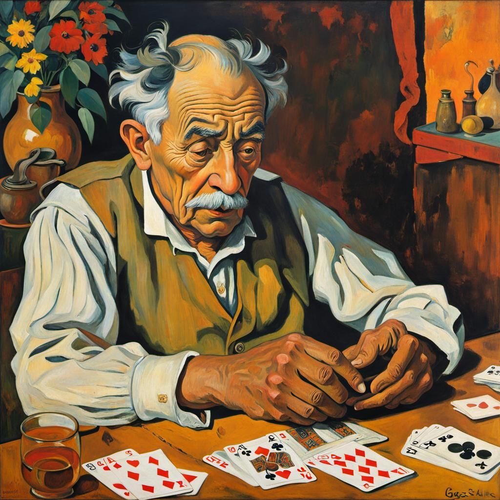 Solitaire in solitude - AI Generated Artwork - NightCafe Creator