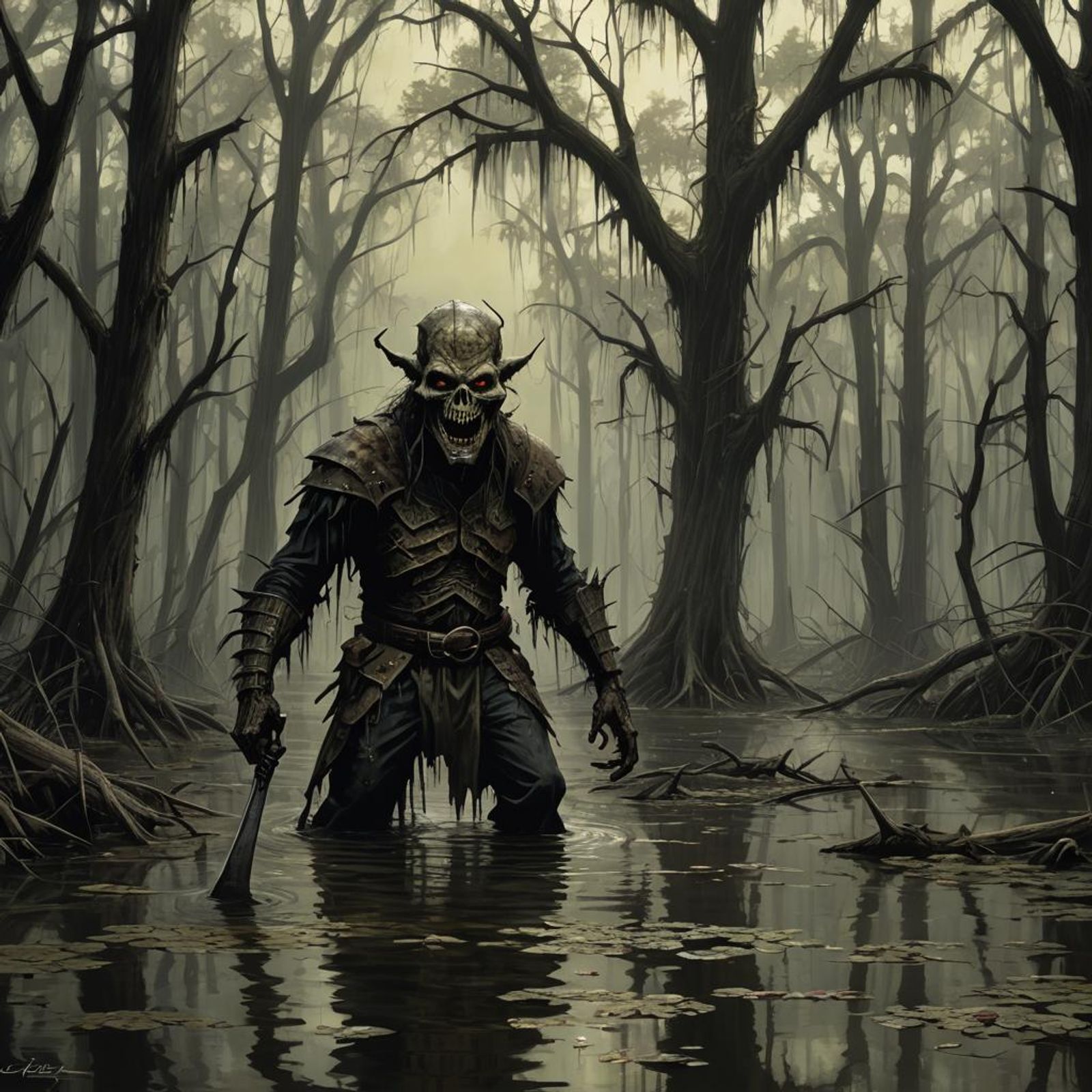 horror cajun bayou - AI Generated Artwork - NightCafe Creator