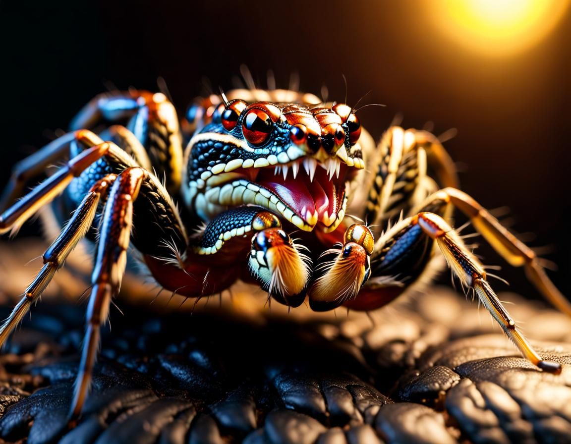 Spider snake - AI Generated Artwork - NightCafe Creator