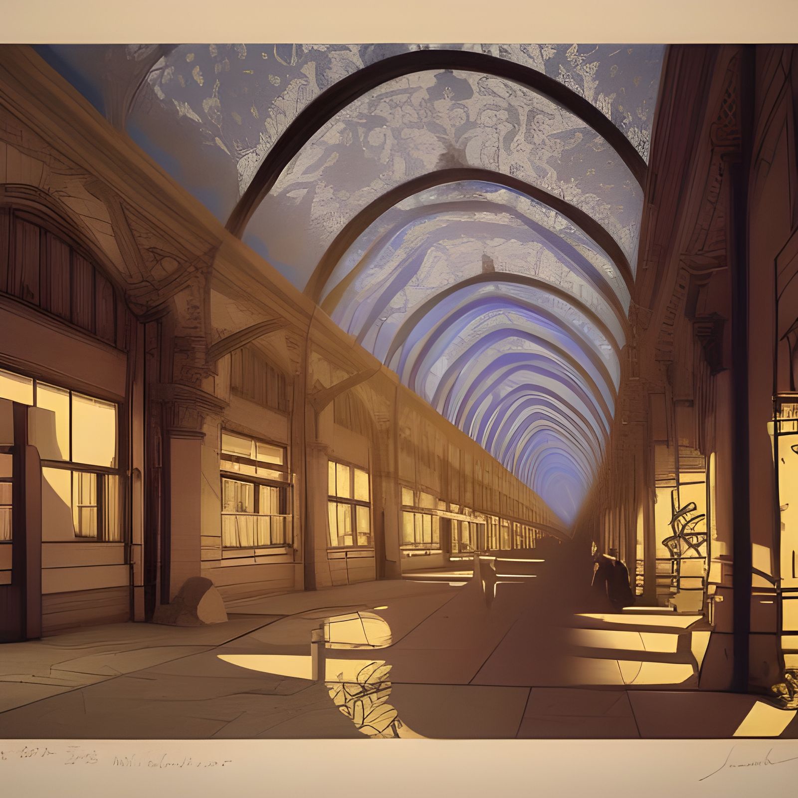 Infinity Hall - AI Generated Artwork - NightCafe Creator