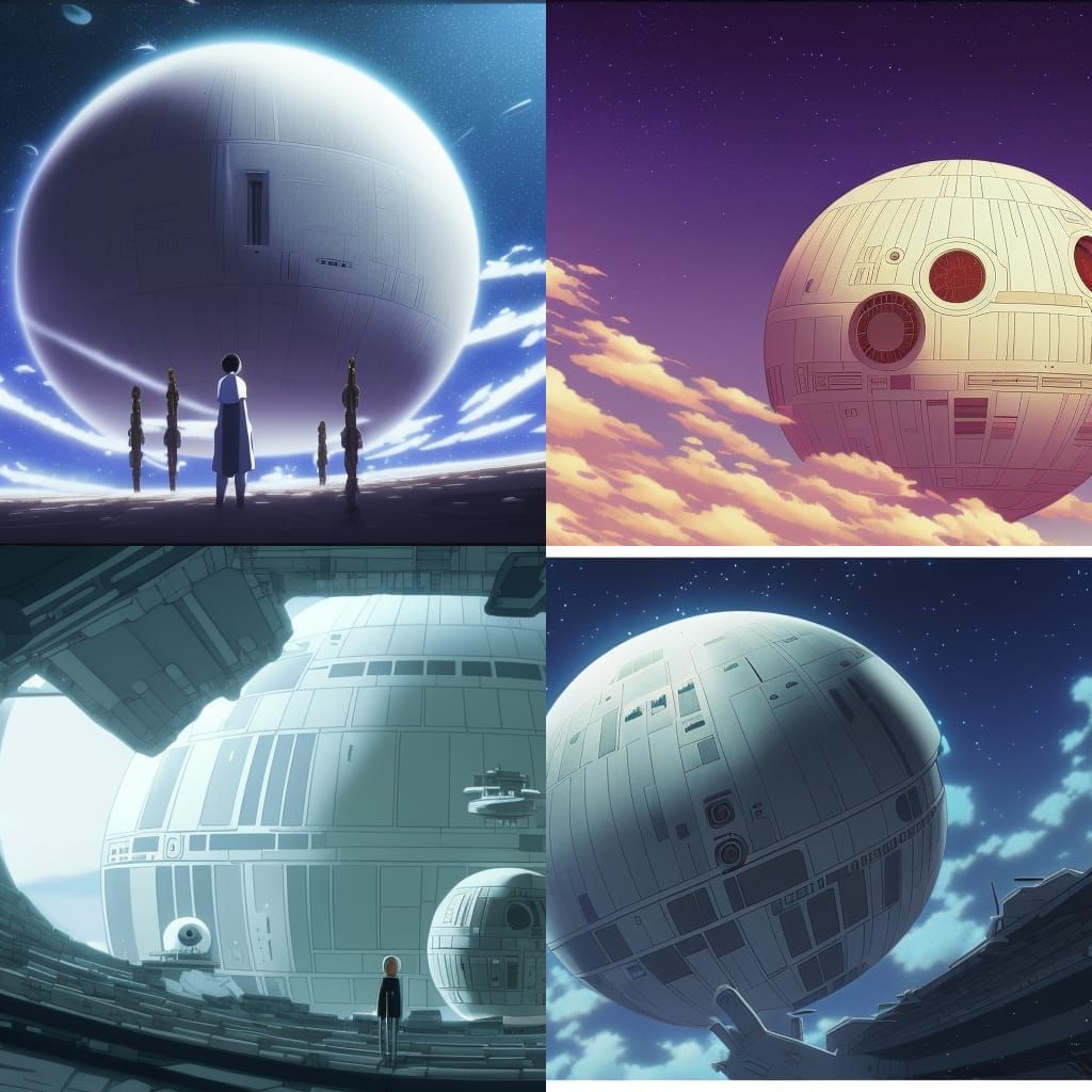 Anime Death Star - AI Generated Artwork - NightCafe Creator