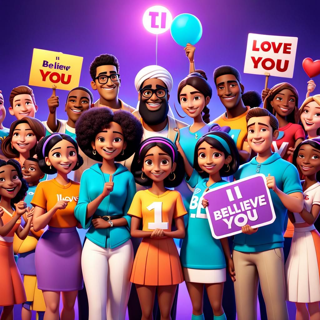 Friends showing unity - AI Generated Artwork - NightCafe Creator