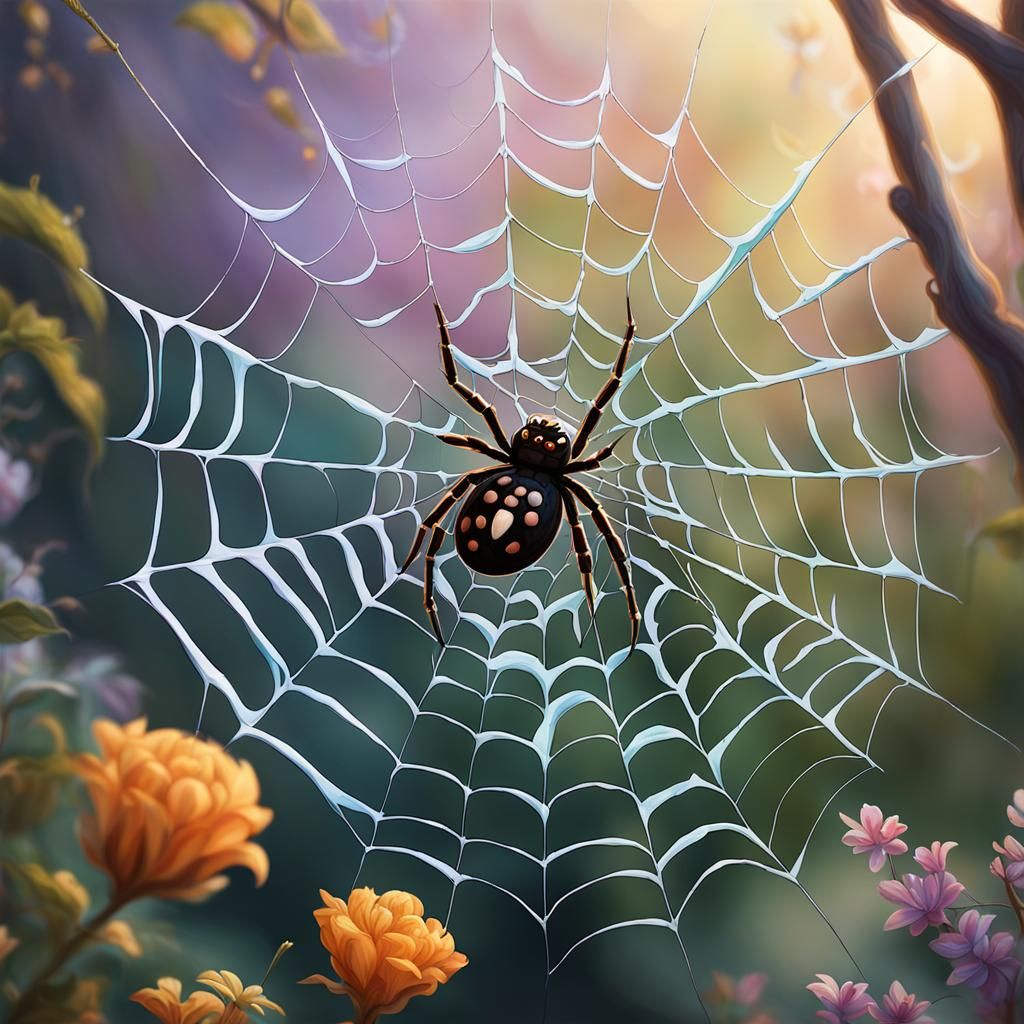 spiderweb - AI Generated Artwork - NightCafe Creator