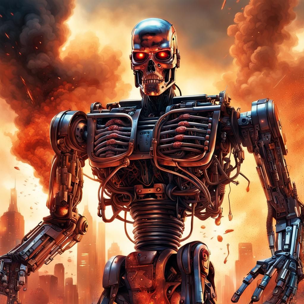 T-800 Terminator - AI Generated Artwork - NightCafe Creator