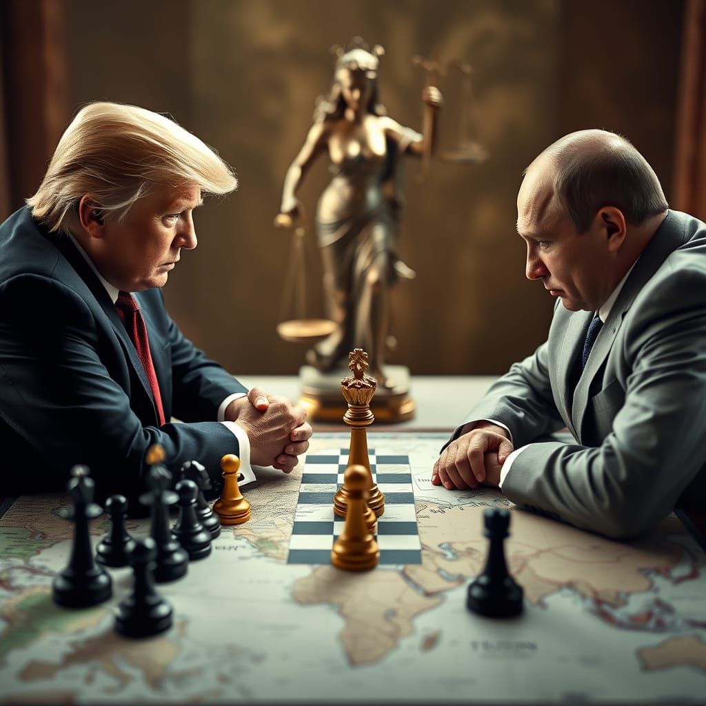 Big game - Global Leaders Engage in High-Stakes Chess Match