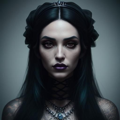 Goth Jasmine, Alt. Disney Princess - AI Generated Artwork - NightCafe ...