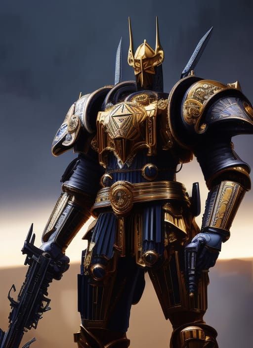 Mecha-Samurai - AI Generated Artwork - NightCafe Creator