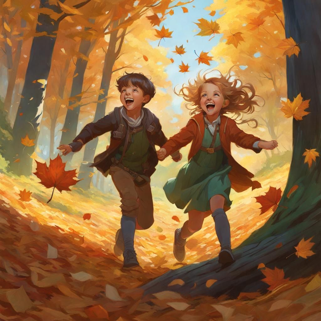 Fred and Flo are quite happy for autumn to replace summer as they play ...