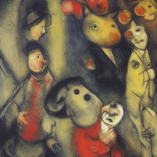 These are mouse detectives - they have prerogatives By Marc Chagall, Rembrandt and James Ensor ...
