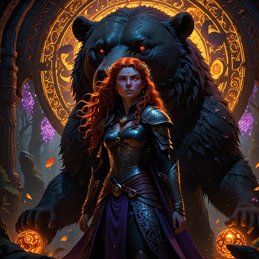 Princess Merida as a demon. - Dark Fantasy Demon Princess Me...