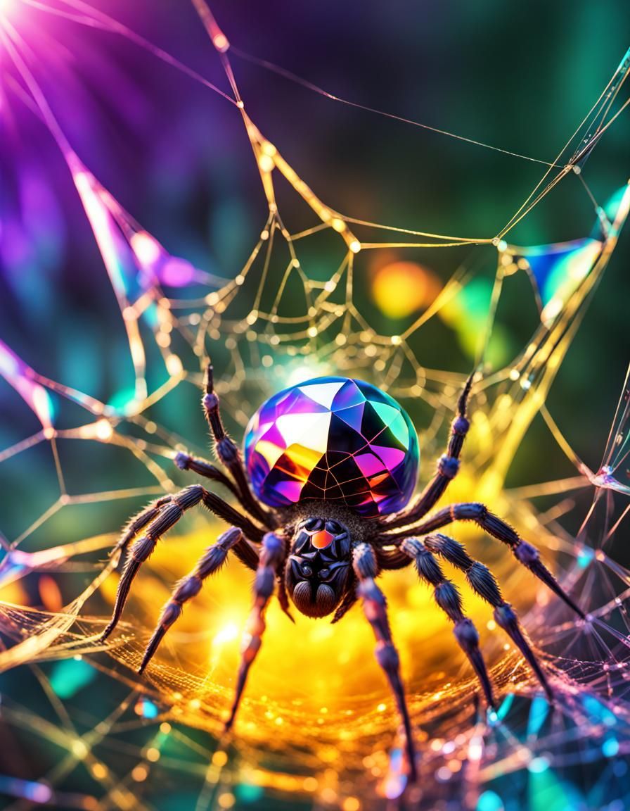 Crystal Web - AI Generated Artwork - NightCafe Creator