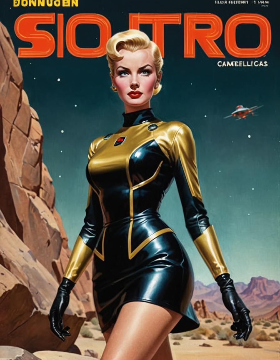 1950s sci-fi magazine cover - AI Generated Artwork - NightCafe Creator