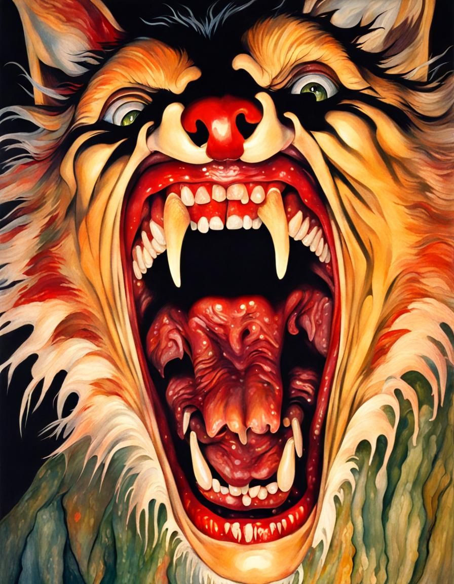 Weird werewolf - AI Generated Artwork - NightCafe Creator