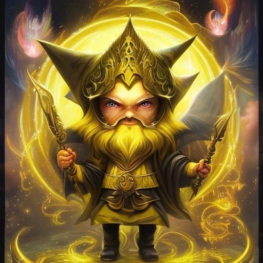 Yellow Wizard - AI Generated Artwork - NightCafe Creator