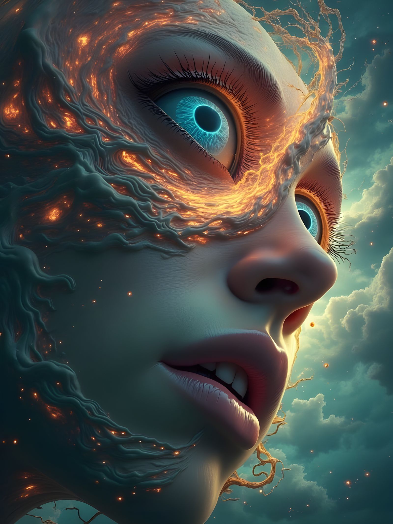 The non-Euclidian woman in the twelfth dimension.