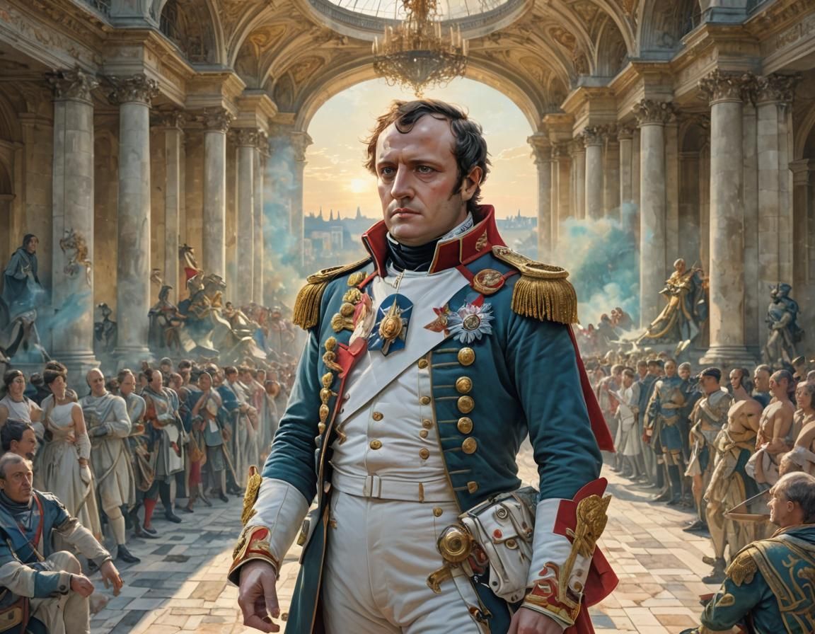 Emperor Napoleon in Rome ready to meet Julius Caesar - AI Generated ...