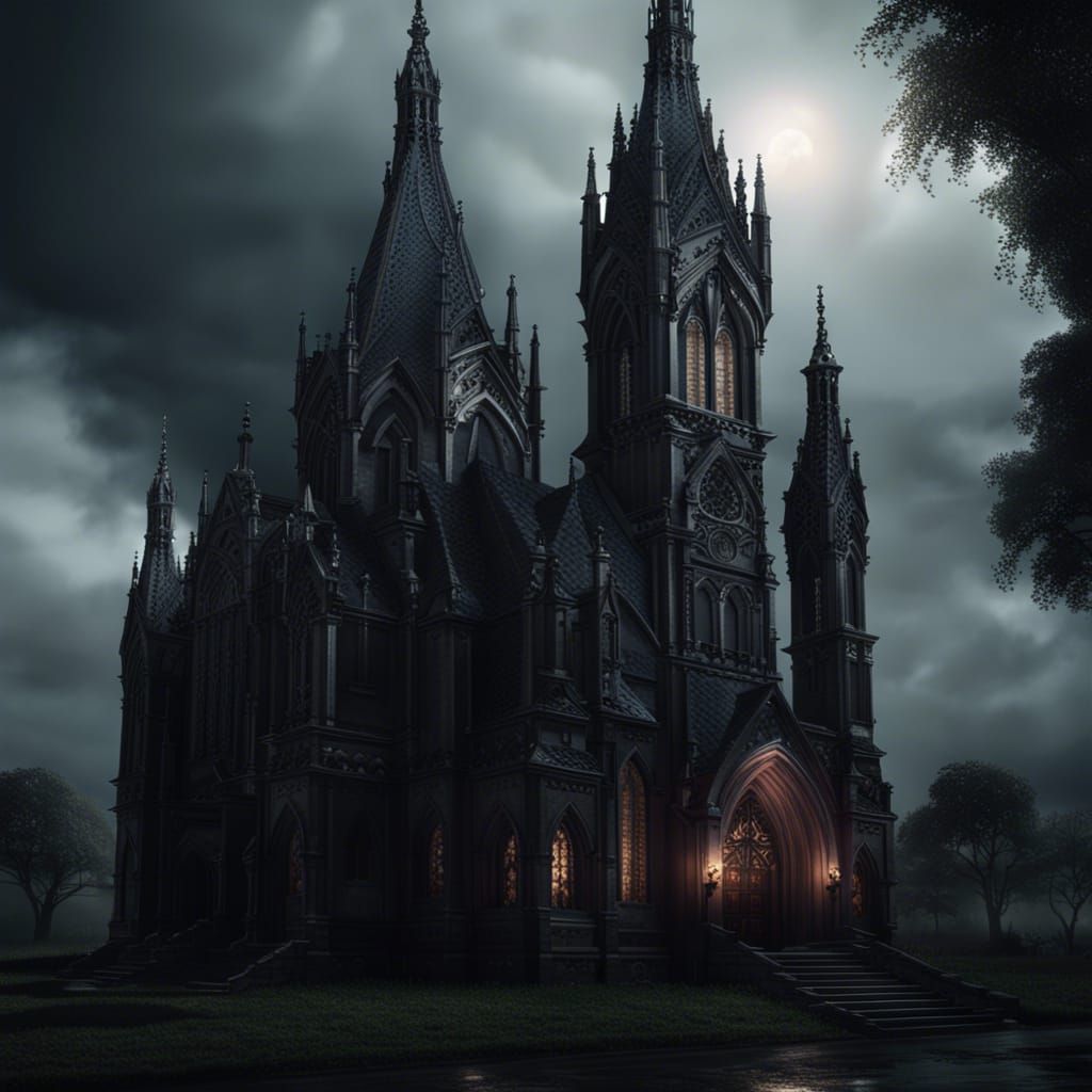 goth style church realistic beautiful gothic - AI Generated Artwork ...