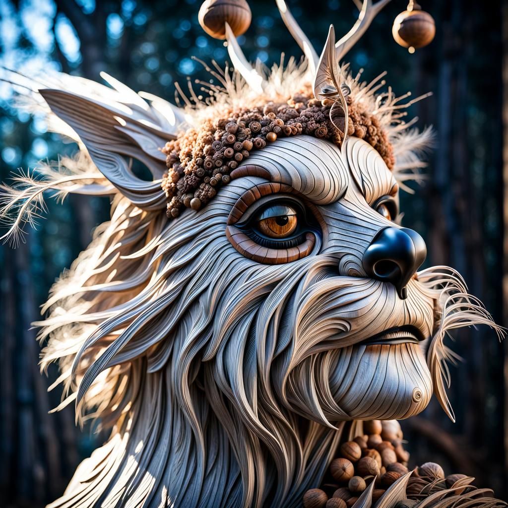 Wooden Creature - AI Generated Artwork - NightCafe Creator