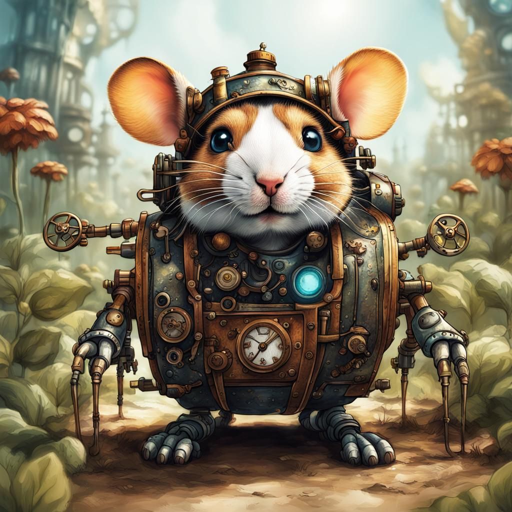 Bolt! The Robo Hamster - AI Generated Artwork - NightCafe Creator