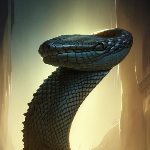 Derpy snake - AI Generated Artwork - NightCafe Creator