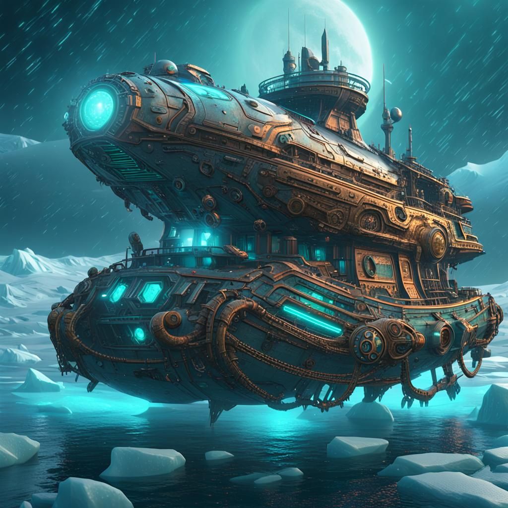 Alien Ship - AI Generated Artwork - NightCafe Creator
