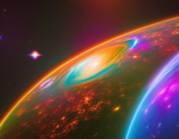 Distant Cosmos 8k resolution holographic astral cosmic illustration ...