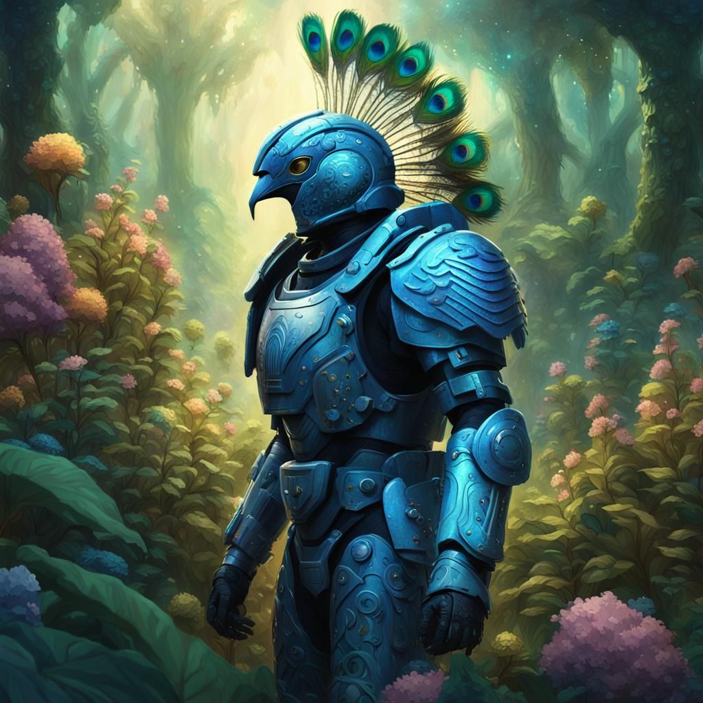 Power armour peacock soldier - Fantasy Power Armor Soldier i...