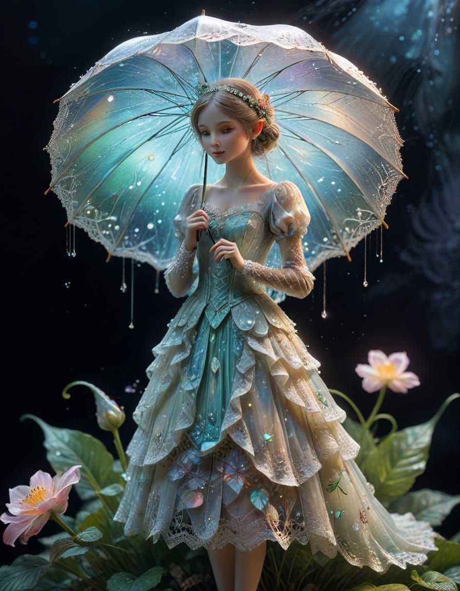 star fairy tale, night landscape, outline on the edge of a leaf on a ...