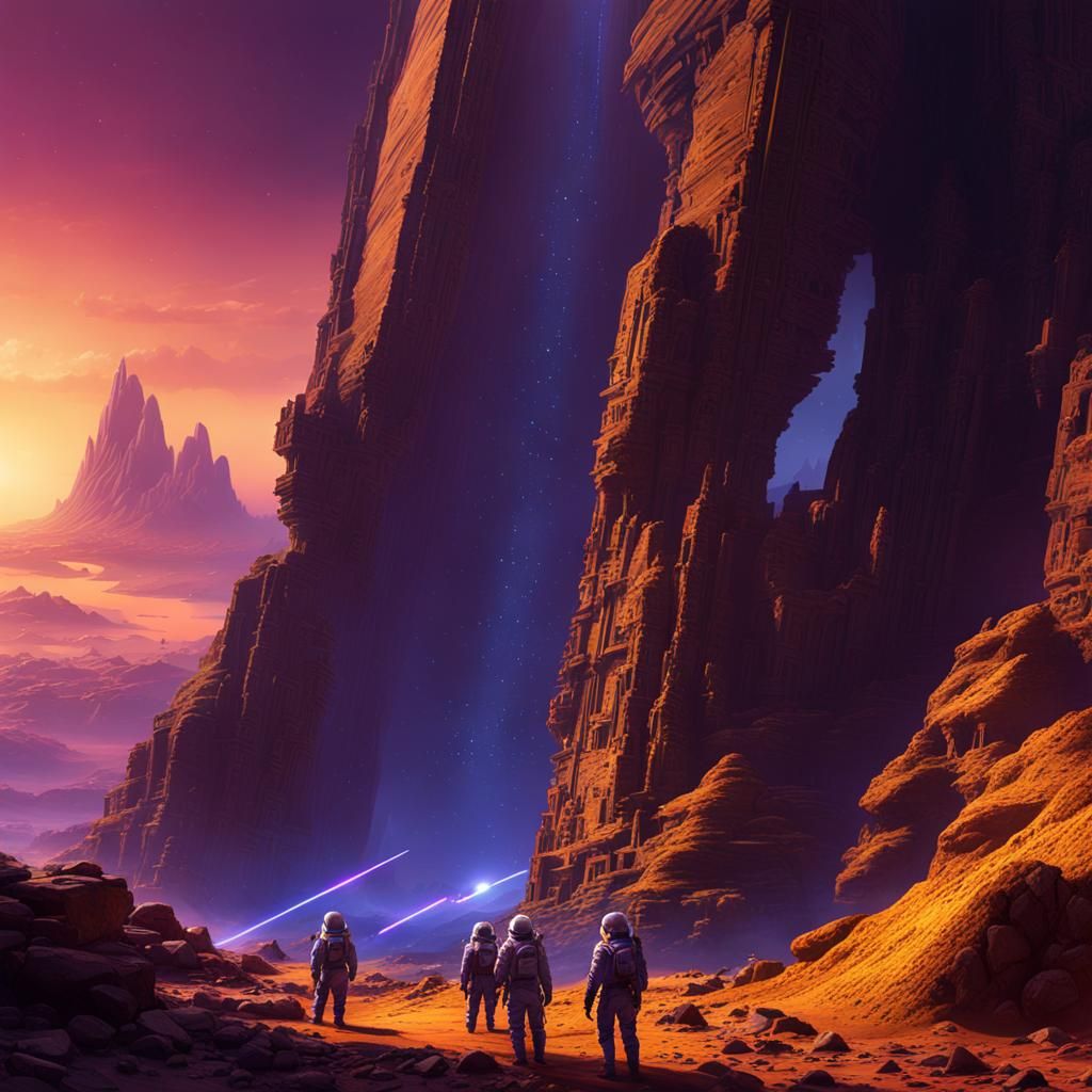 Astronauts discover megalithic ruins on an alien planet - AI Generated ...