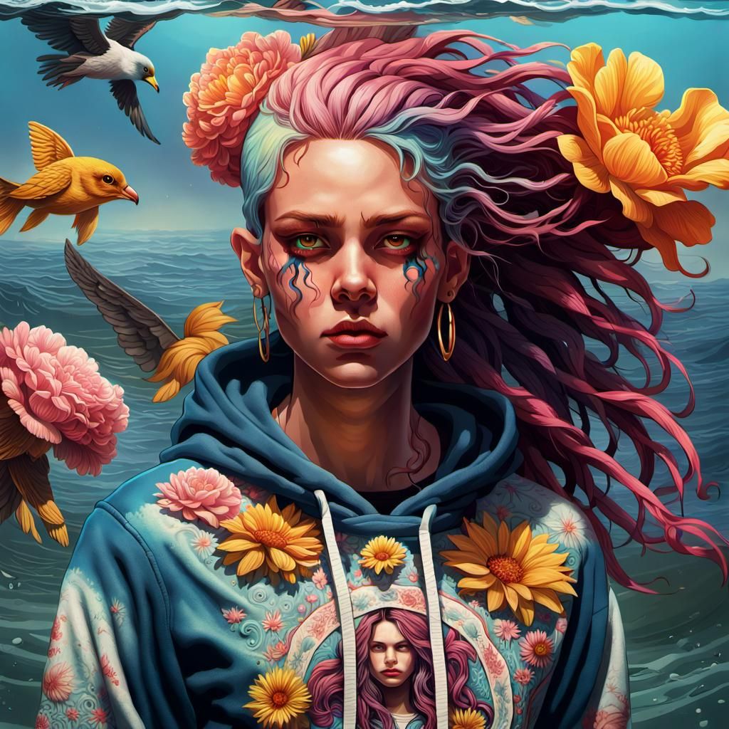 A Punk Angel - AI Generated Artwork - NightCafe Creator