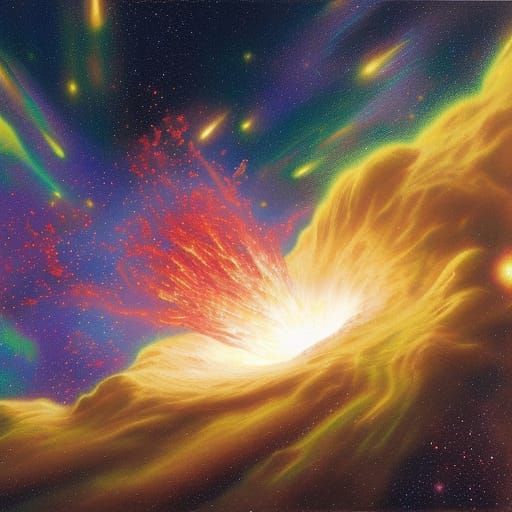 Super Nova Explosion Oil Painting - AI Generated Artwork - NightCafe ...