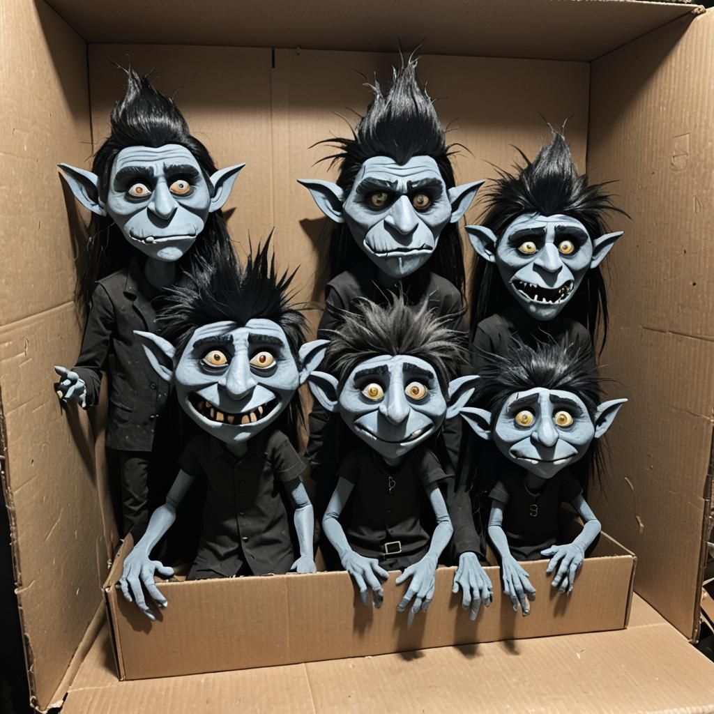 Trolls Live Inside a Cardboard Box - AI Generated Artwork - NightCafe ...
