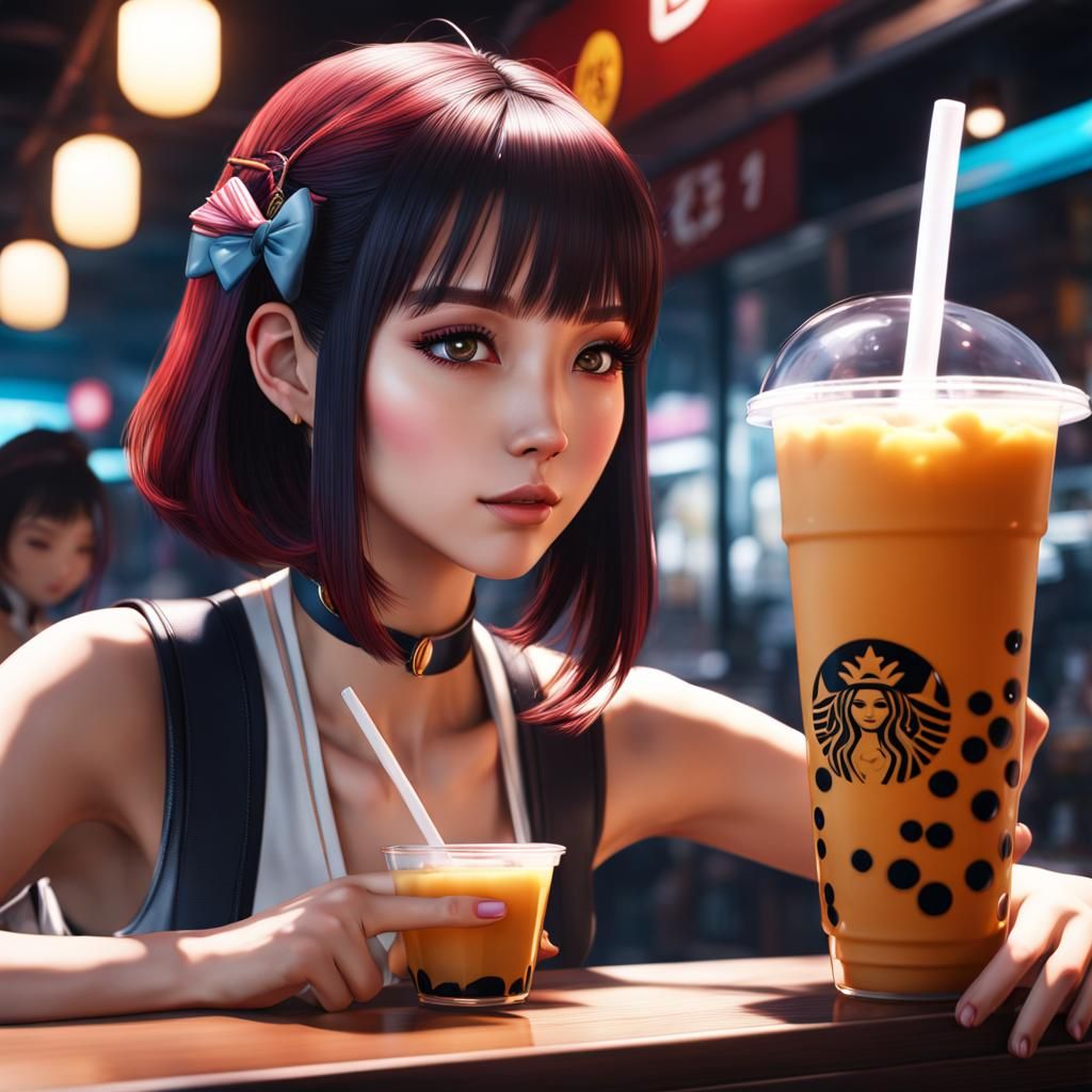 Starbucks New Mega-Boba! - AI Generated Artwork - NightCafe Creator
