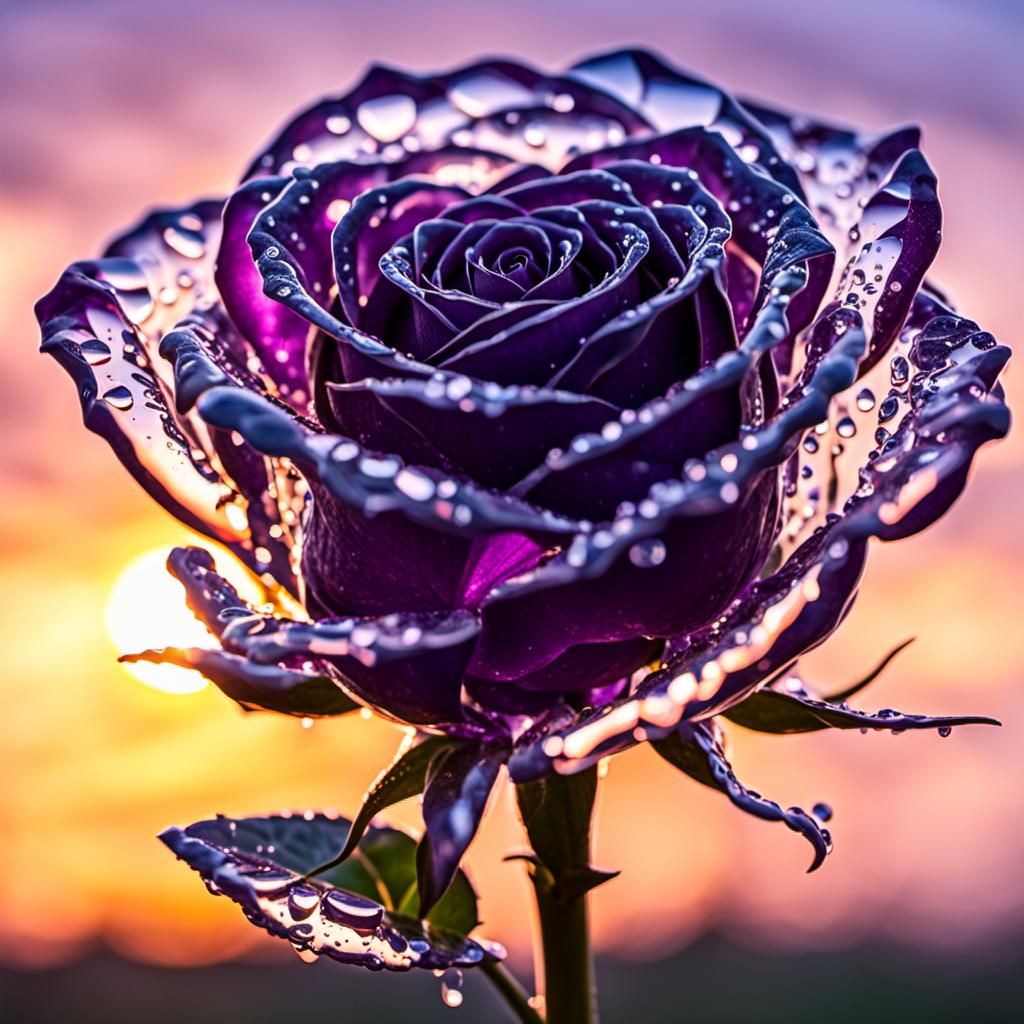 An amethyst rose - AI Generated Artwork - NightCafe Creator