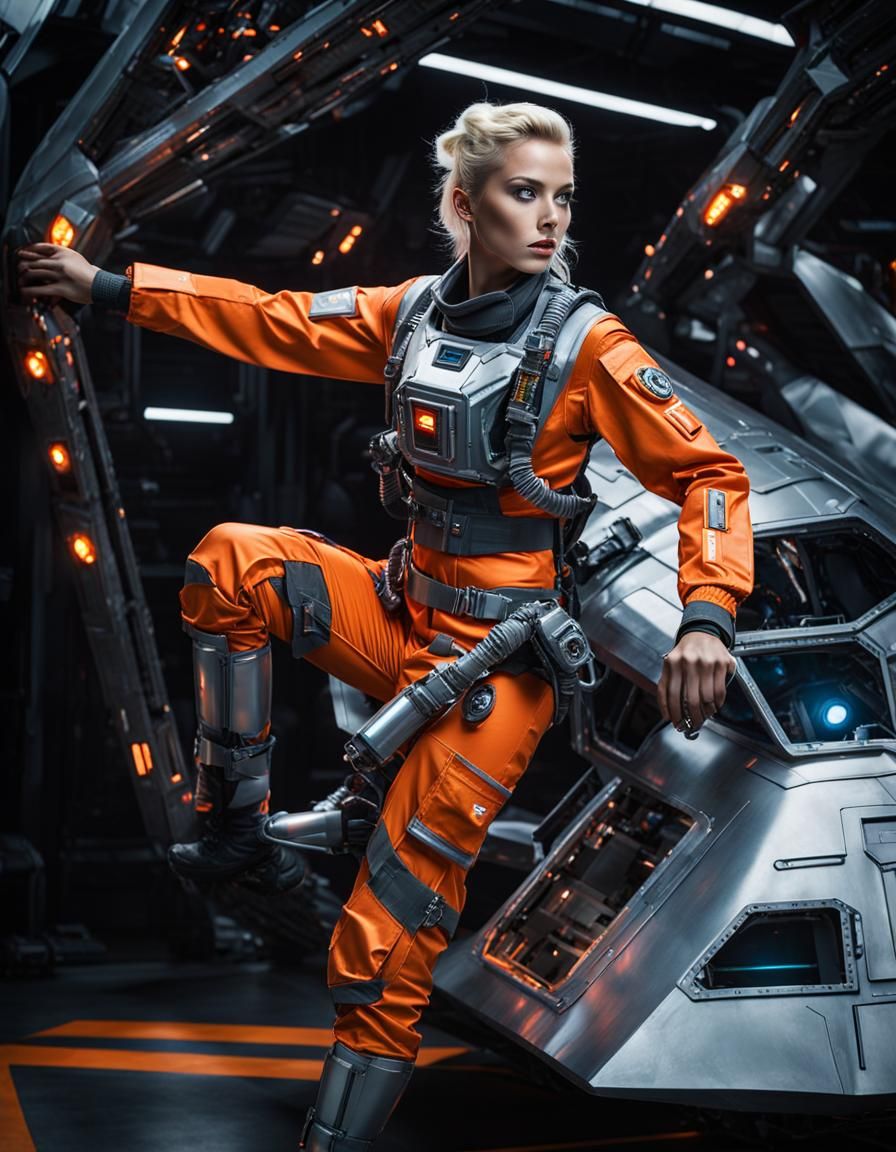 Starfighter Pilot - AI Generated Artwork - NightCafe Creator