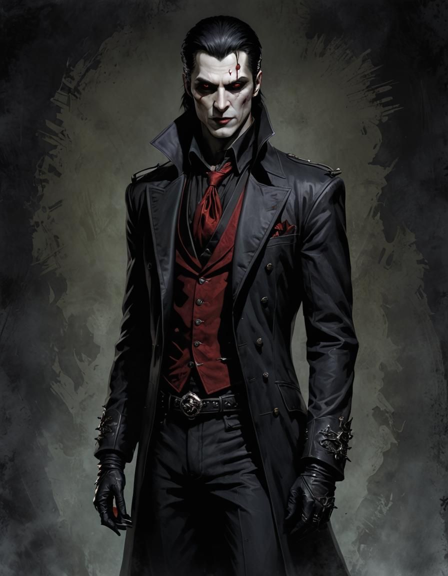 handsome vampire, clan Ventrue - AI Generated Artwork - NightCafe Creator