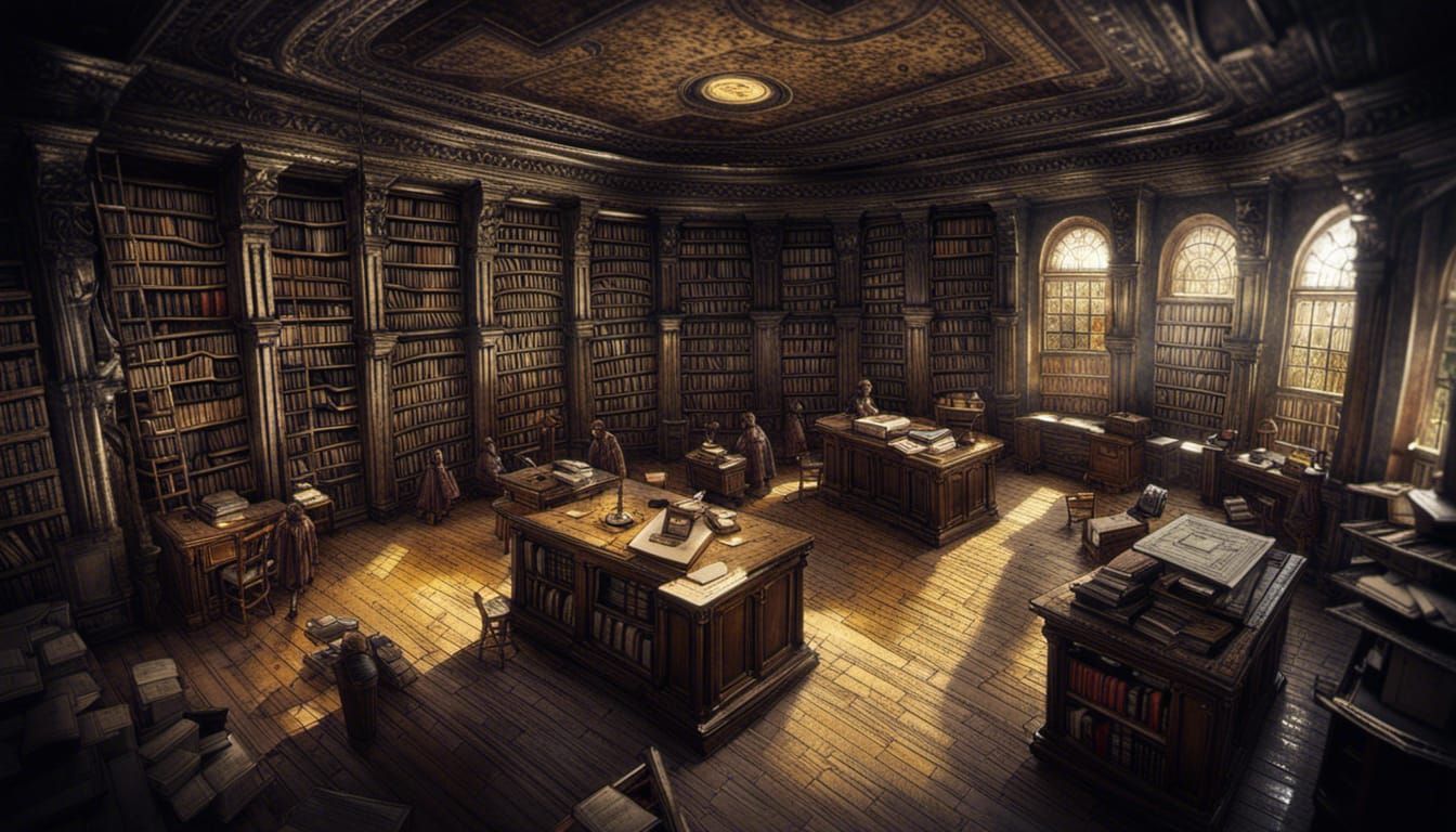 Horror, the library, by Christopher Lovell, Ian Miller, Dariusz ...