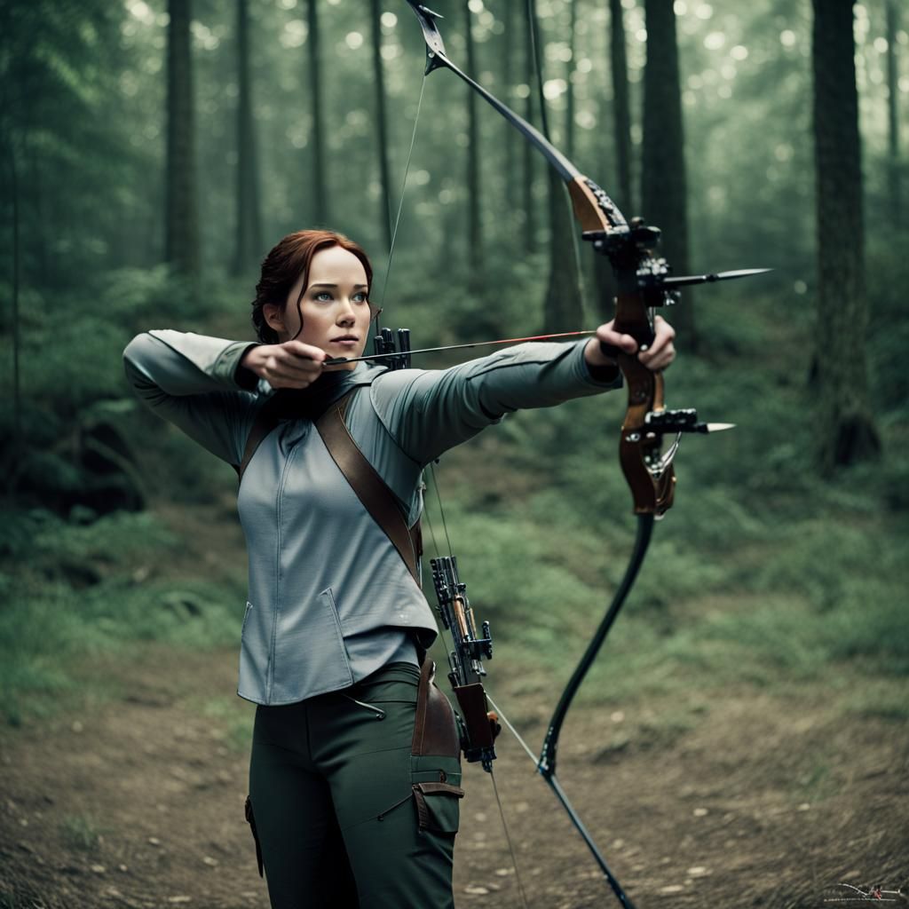 Katniss Everdeen - The Hunger Games (series) - AI Generated Artwork ...