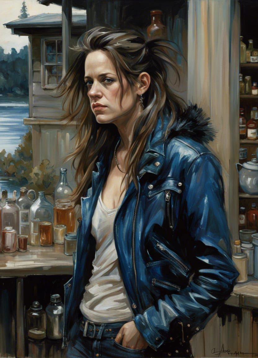 Lake house (Aaron Horkey & Jeremy Mann) - AI Generated Artwork ...