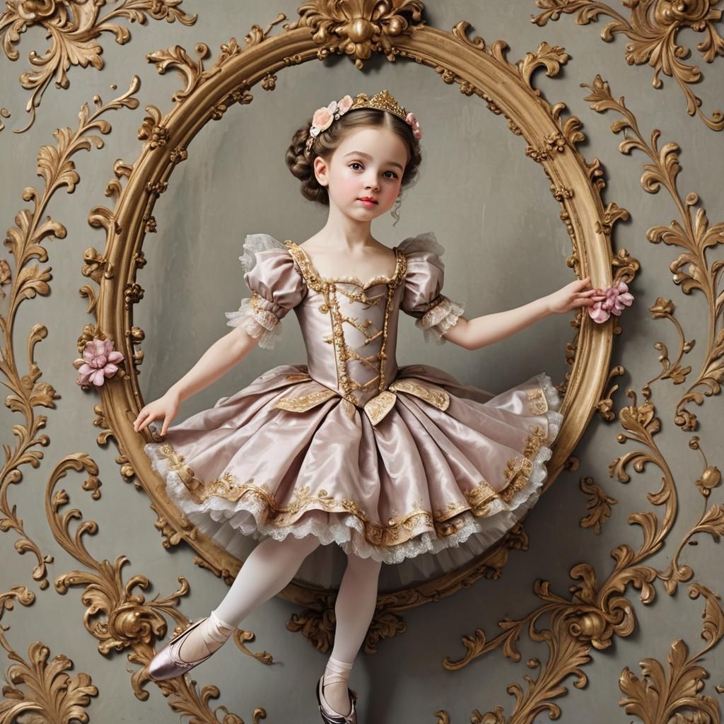 A cute baroque ballerina - AI Generated Artwork - NightCafe Creator