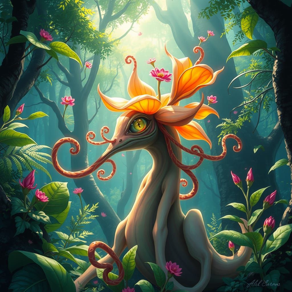 Imaginary Plants - Ethereal Plant Monster Blooms in Vibrant...