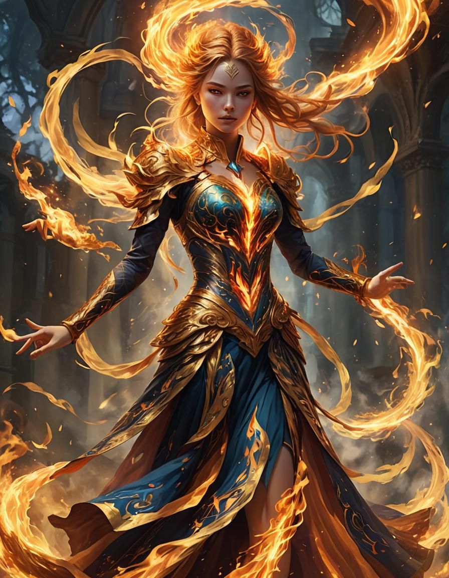 Fire Elemental - AI Generated Artwork - NightCafe Creator